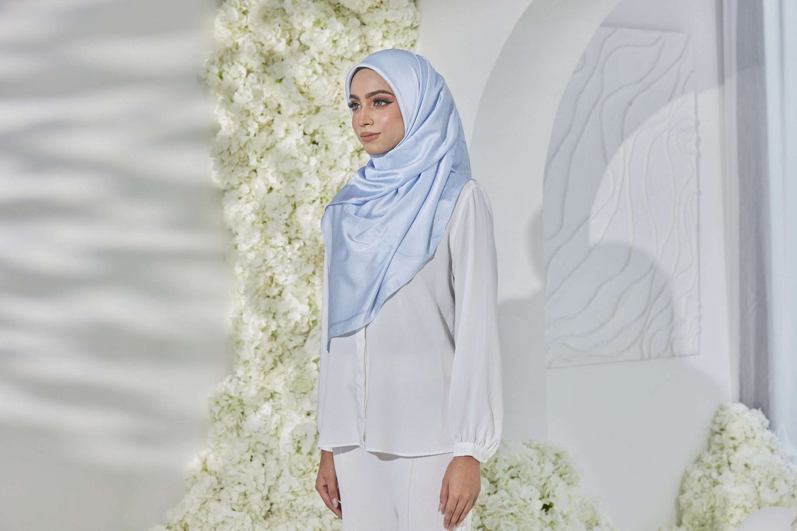 IRIS SHAWL in Azure Tranquility (BLUE) - MAYANG by Anntsya